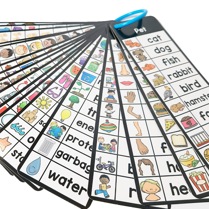 Kindergarten Elementary School Students English Word Flash Card English ...