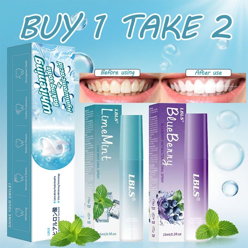 Food Graded Baking Soda Double-effect Whitening Toothpaste Long-lasting ...