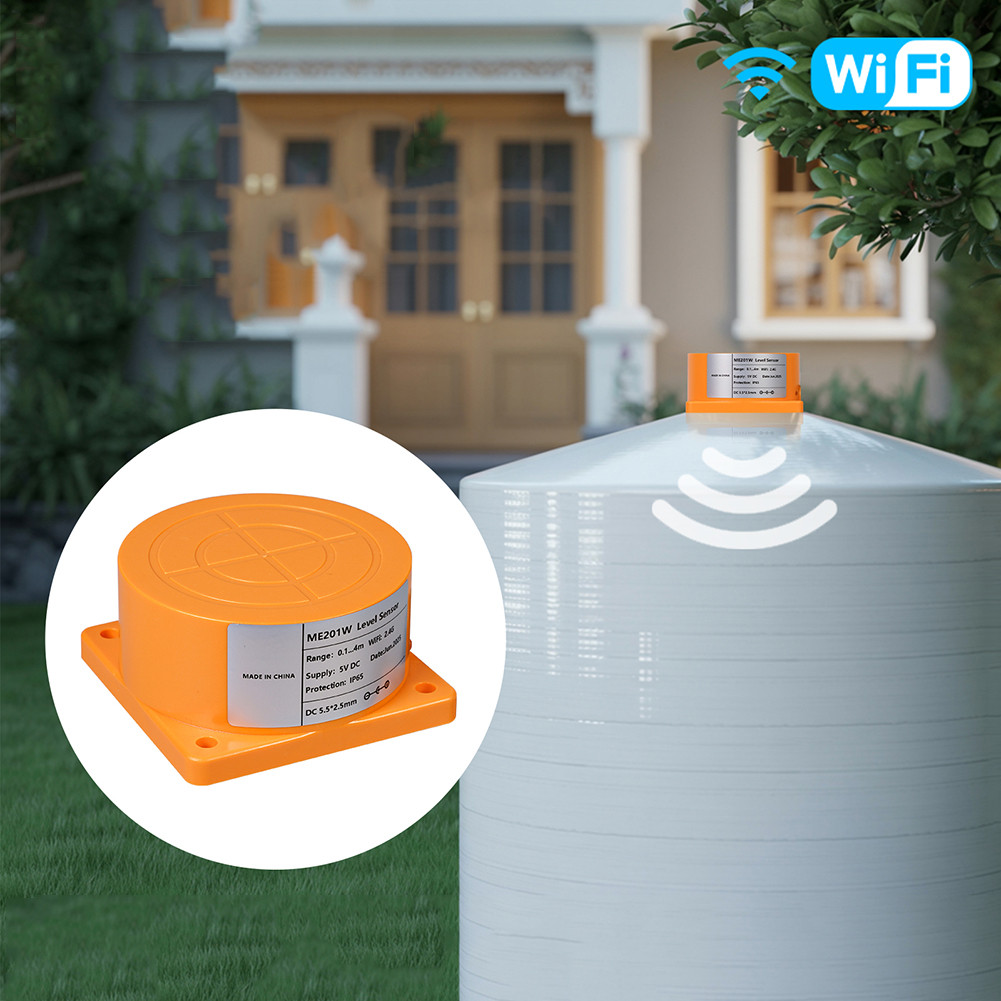 WiFi/ZigBee Ultrasonic Liquid Level Water Tank Monitor Sensor APP Ultrasonic Water Level ...