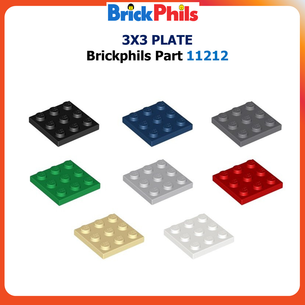 Brickphils Part 11212 3x3 Plate | Shopee Philippines