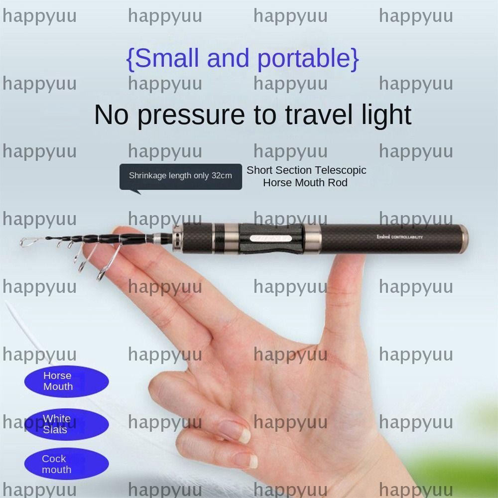 HAPPYUU Fishing Rod Full Kits, Spincast Fishing Reel Glass Fibre ...