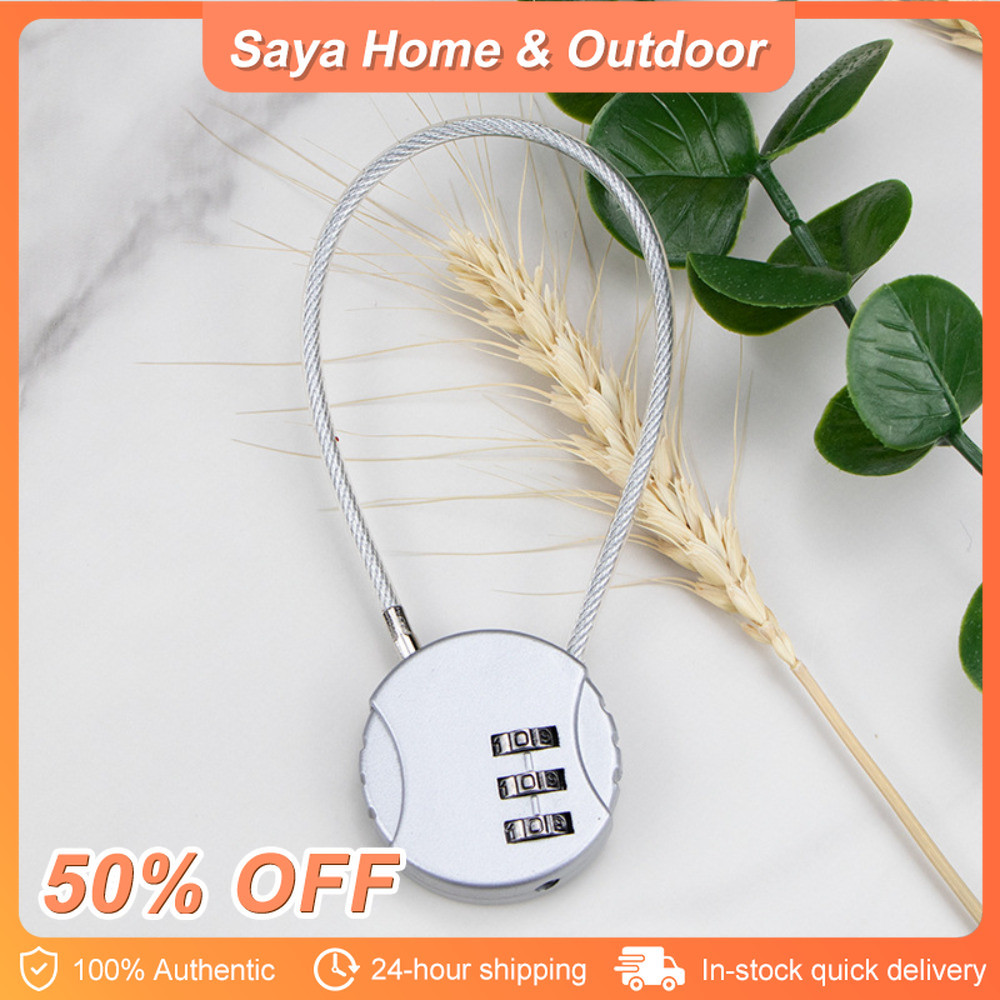 1/2pcs Wire Rope Number Lock Travel Smart Password Lock Luggage Box ...