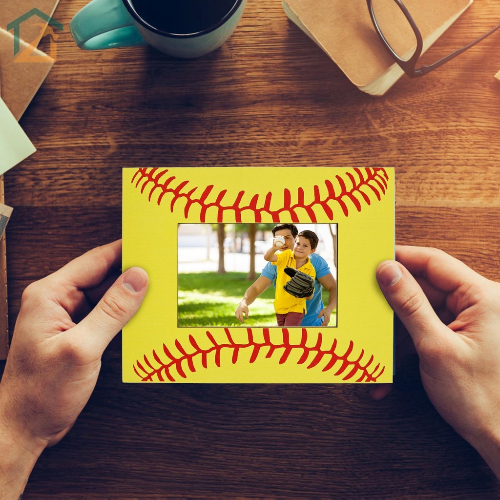 3Pcs Softball Woodiness Photo Frames Display with Stand Easy to Use for ...