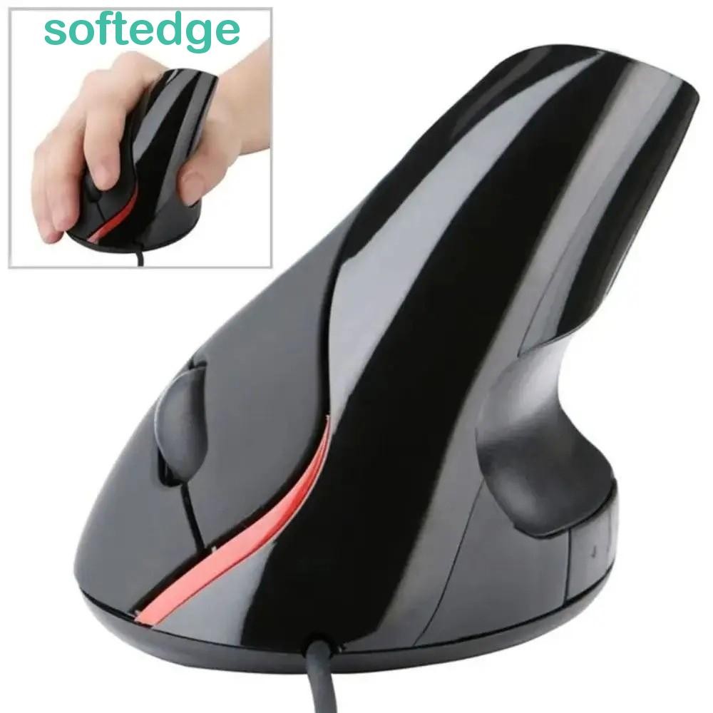 SOFTEDGE Vertical Mouse, 1600DPI Vertical Shape USB Wired Mouse, Wiredd ...