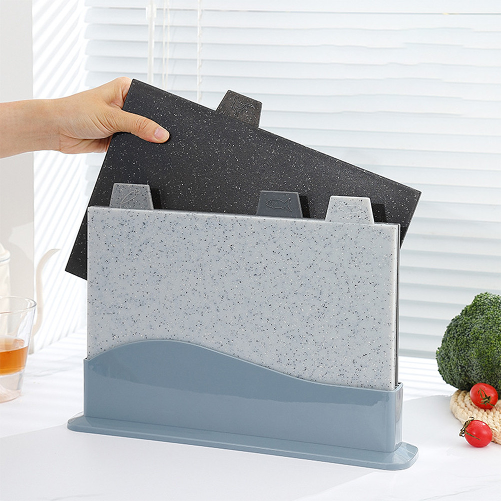 Iodool 【High Quality】 4-Piece Cutting Board Holder with Storage Racks ...