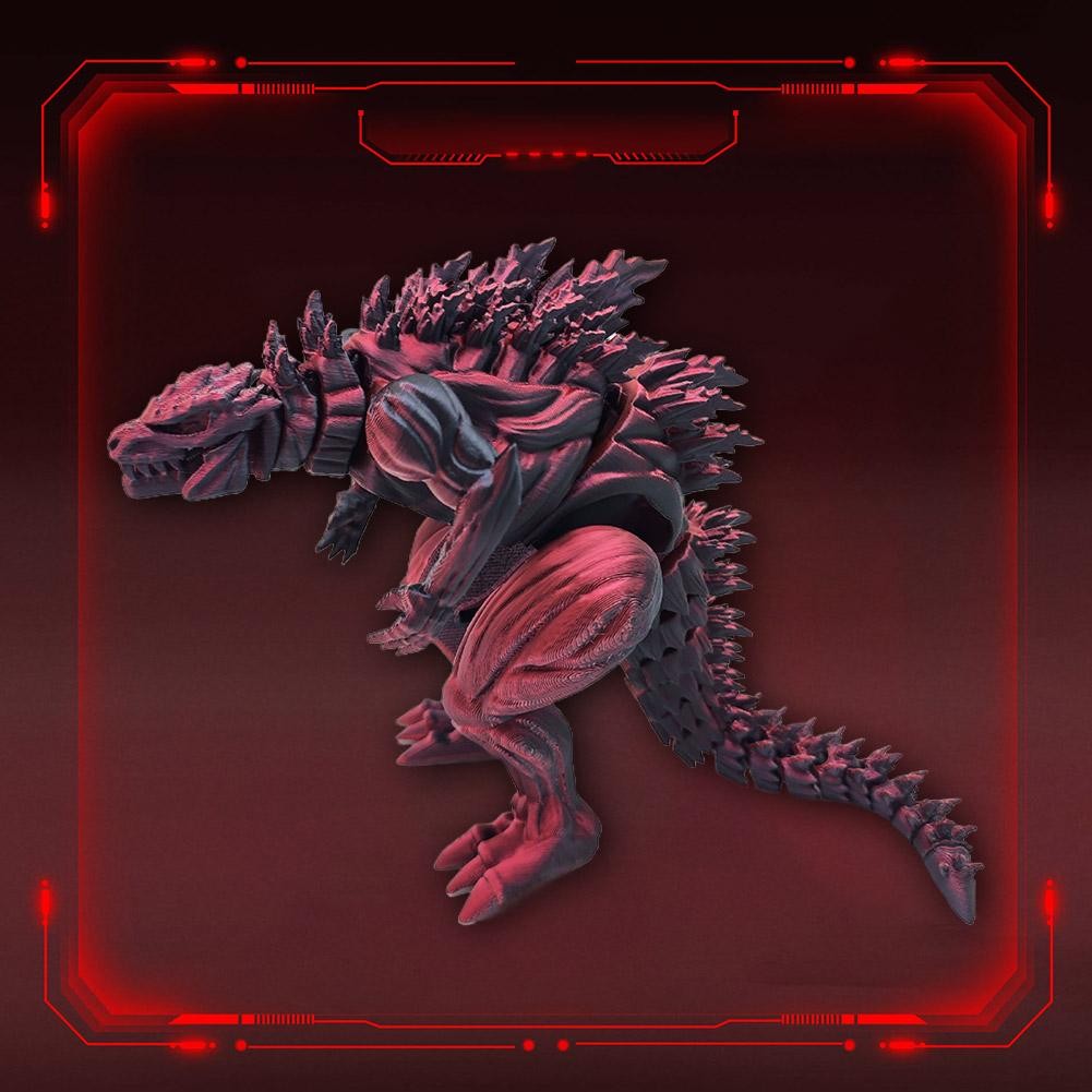 boaidsk 3d Printed Muscle Godzilla Toy Monster Movable Joint Model ...
