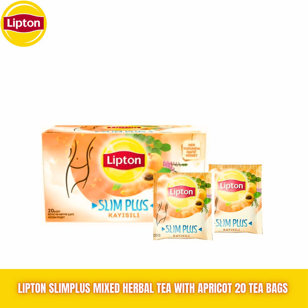 Lipton Slim Plus Mixed Herbal Tea with Apricot 20bags [BEST BEFORE DATE ...