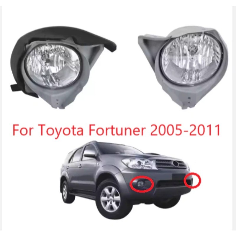 LT fog lamp fog light for Toyota Fortuner 2005 2006 2007 2008 2009 2010 ...