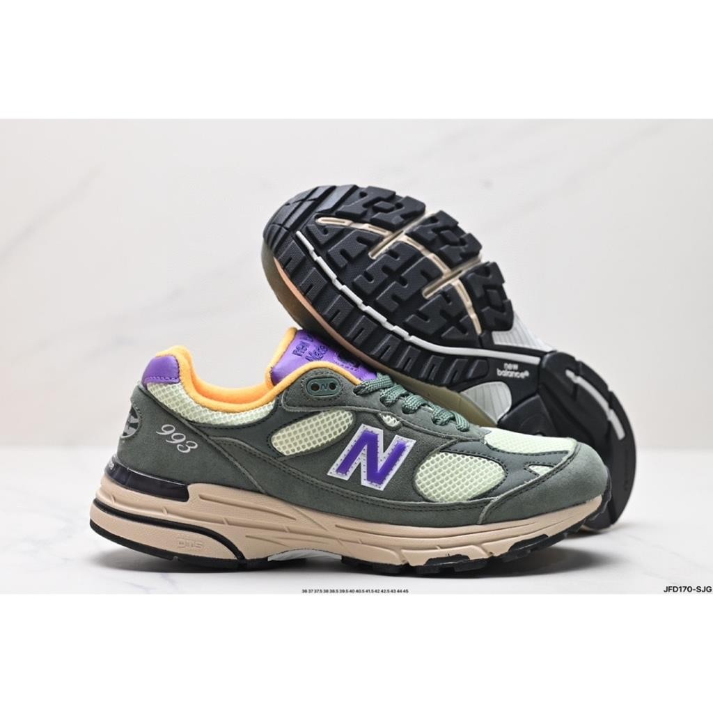 New Balance NB 993 "Olive Leaf/Maiz" Wear and breathable running shoes ...