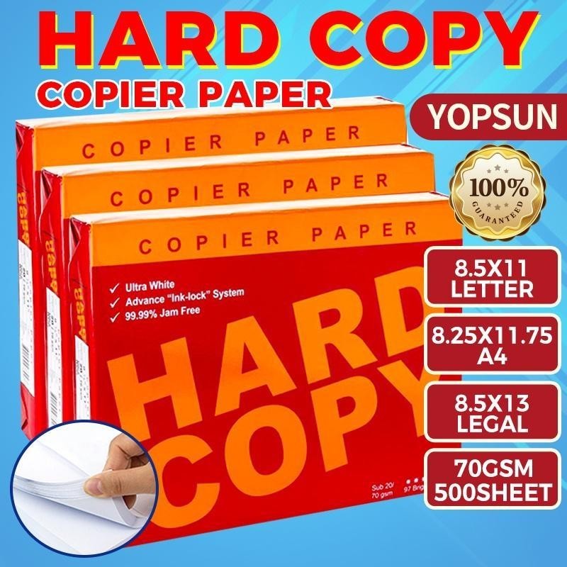 Hard Copy Bond Paper SOLD PER REAM Band Paper 70gsm 500SHEETS CFM ...