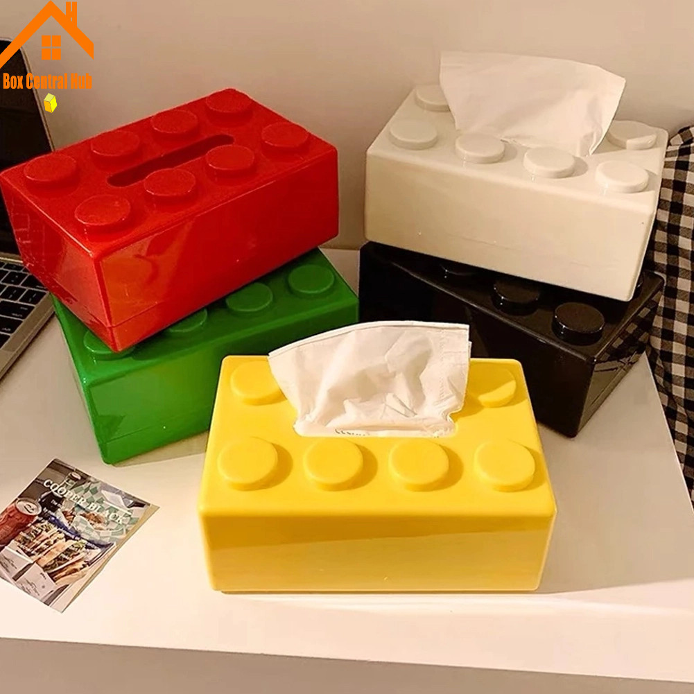 Creative Building Blocks Tissue Holder Wall-mounted Bathroom Face Towel ...