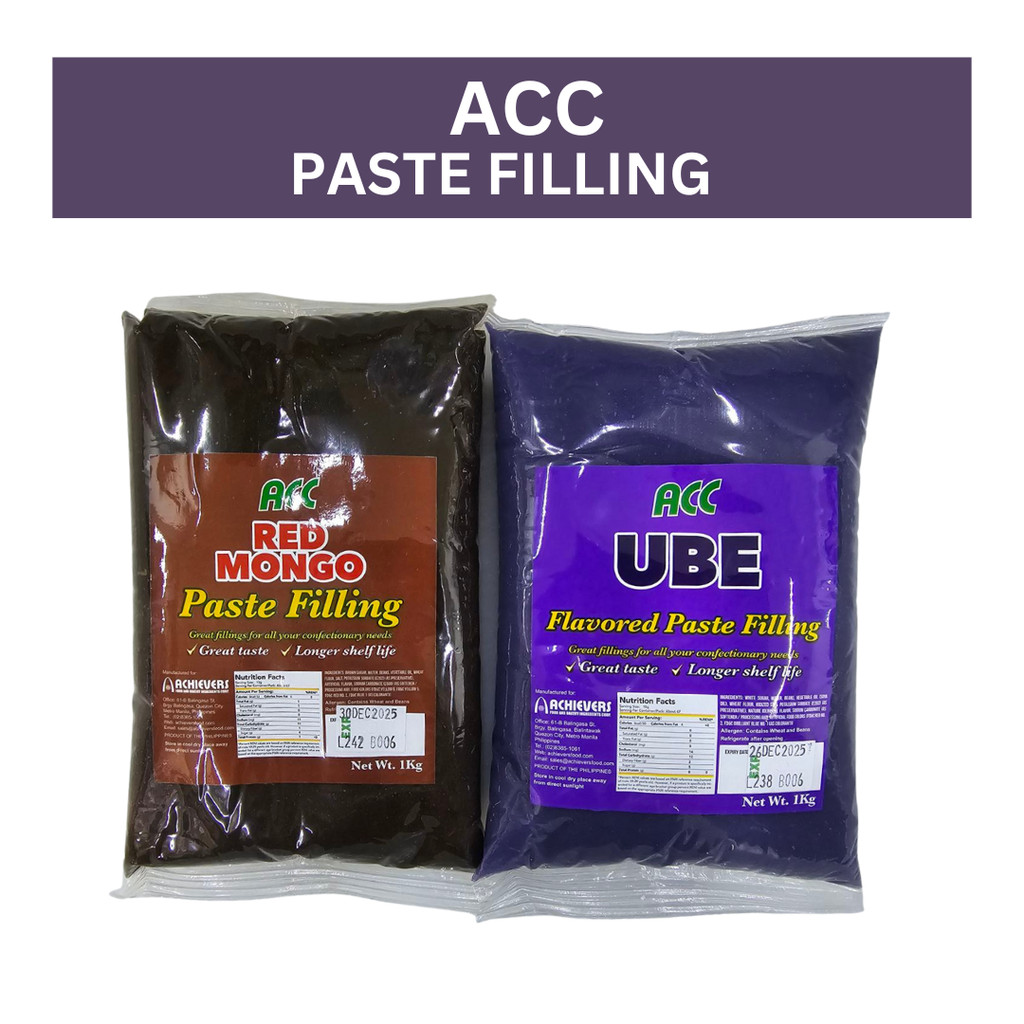 ACHIEVERS ACC UBE PASTE / ACC RED MONGO PASTE FILLING 1KILO | Shopee ...