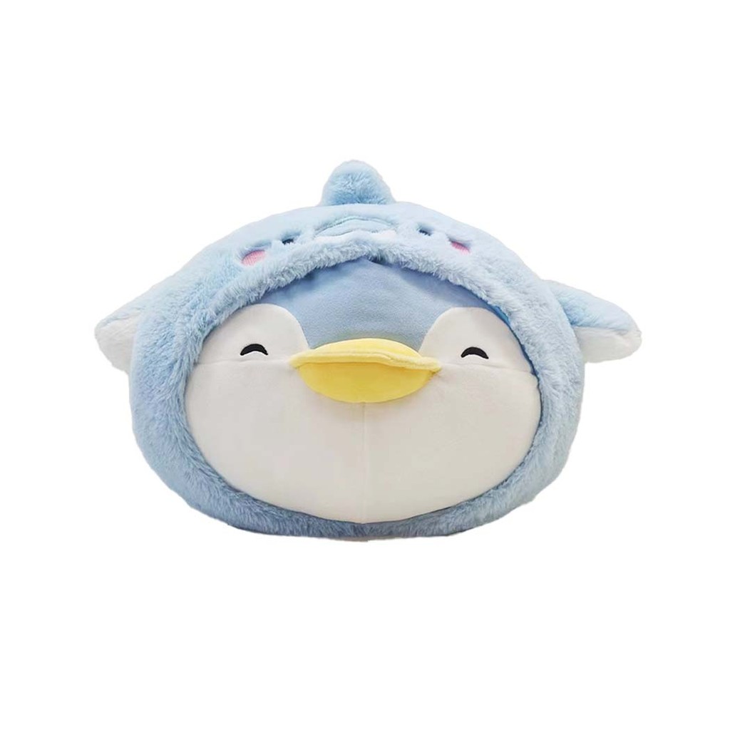 MINISO 13in. Ocean Penguin Head-Shape Pilllow(Blue Mini Pen) | Shopee ...