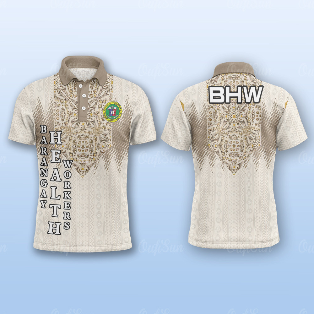 2025 (BHW) POLO Shirt Full Sublimation Barangay Health Worker Uniform ...
