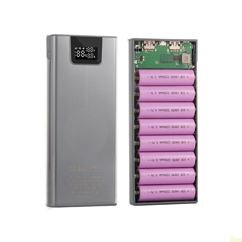 Hap DIY 8x18650 Case Charger Outer PVC shells Shells Portable External ...