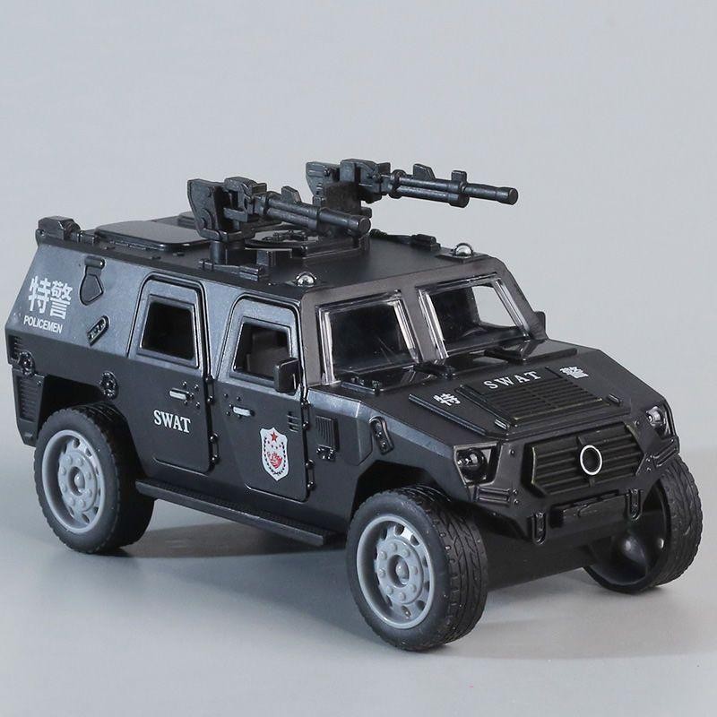 Inertia child SWAT car simulation military armored car model three door ...