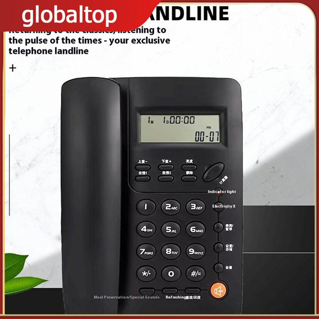 ABS Home Telephone With Caller ID And One Click Dialing Corded Landline Phone For Easy ...