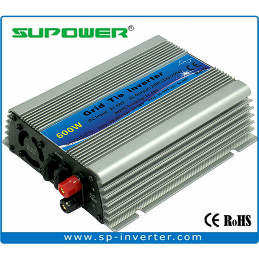 Solar Micro 600W Parallel Net Inverter Wide Voltage Input 22-60VDC ...