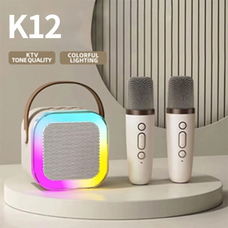 K12 Mini Karaoke Wireless Audio Speaker Bluetooth Microphone Portable Home KTV Karaoke Machine ...
