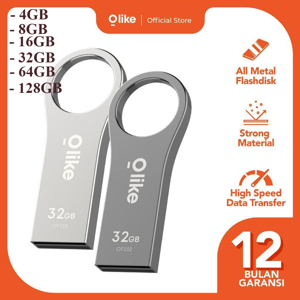 (PROMO) OLIKE FLASHDISK HIGH SPEED METAL USB 2.0 BODY FULL METAL 4GB ...