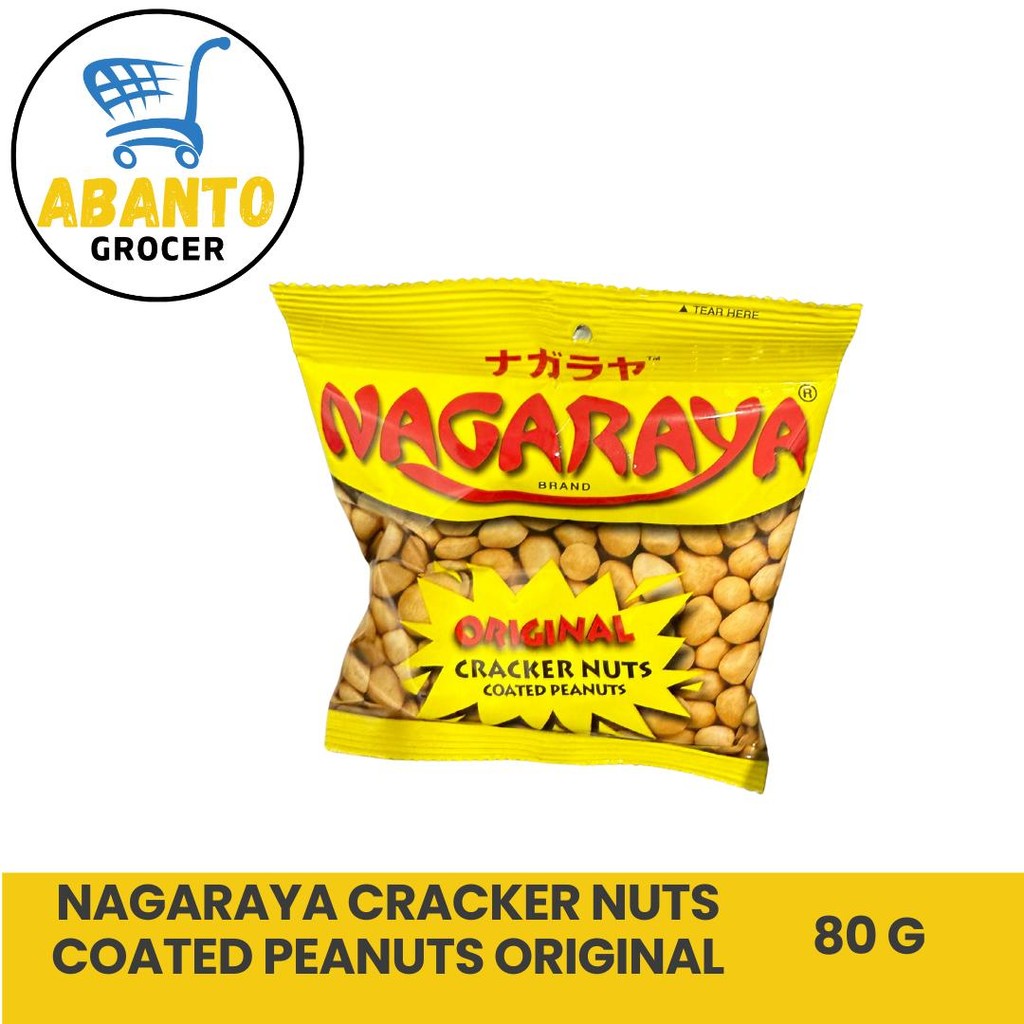 Nagaraya Cracker Nuts Coated Peanuts ORIGINAL 80 g | Shopee Philippines