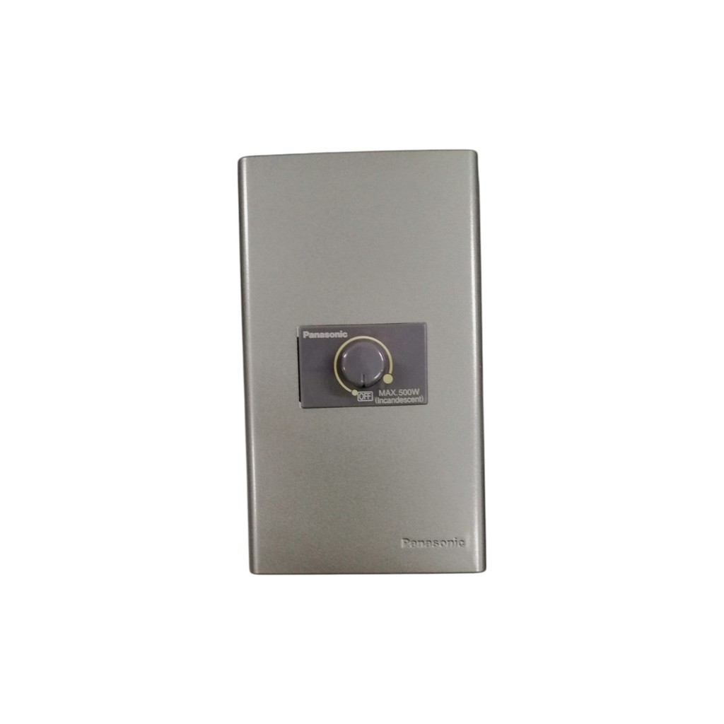 Panasonic 500W 1 Gang Dimmer Switch 220V with Plate Cover Metallic Gray ...