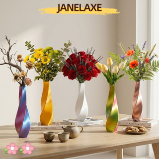 JANELAXE932ZT Printed Flower Vases, Twisted Design Gradient Color ...