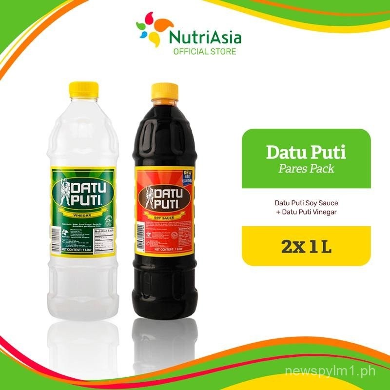 Datu Puti Pares Pack 1L (Soy Sauce & Vinegar) | Shopee Philippines