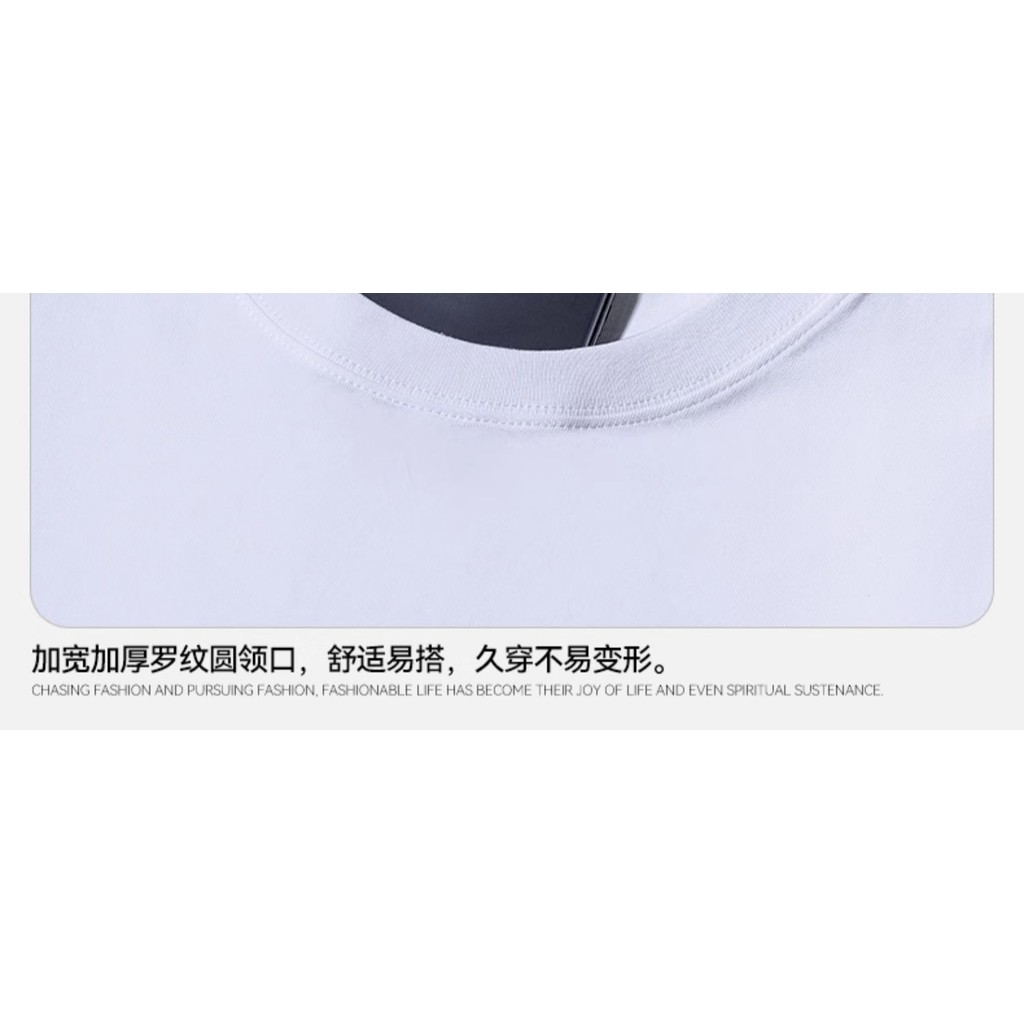 260G Pure Cotton Short-Sleeved t-Shirt Men's Summer ins Street Wear Trendy Loose t-Shirt Heavy ...