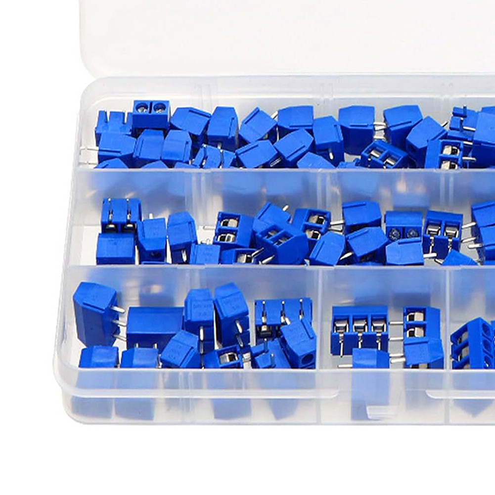 100Pcs KF301-2P KF301-3P KF301-4P PCB Screw Terminal Block 5mm Pitch ...