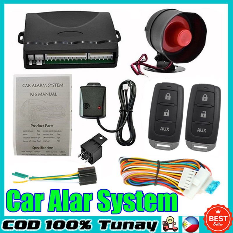 CAR REMOTE CONTROL ALARM KEYLESS ENTRY SYSTEM Anti-Theft Door Lock ...