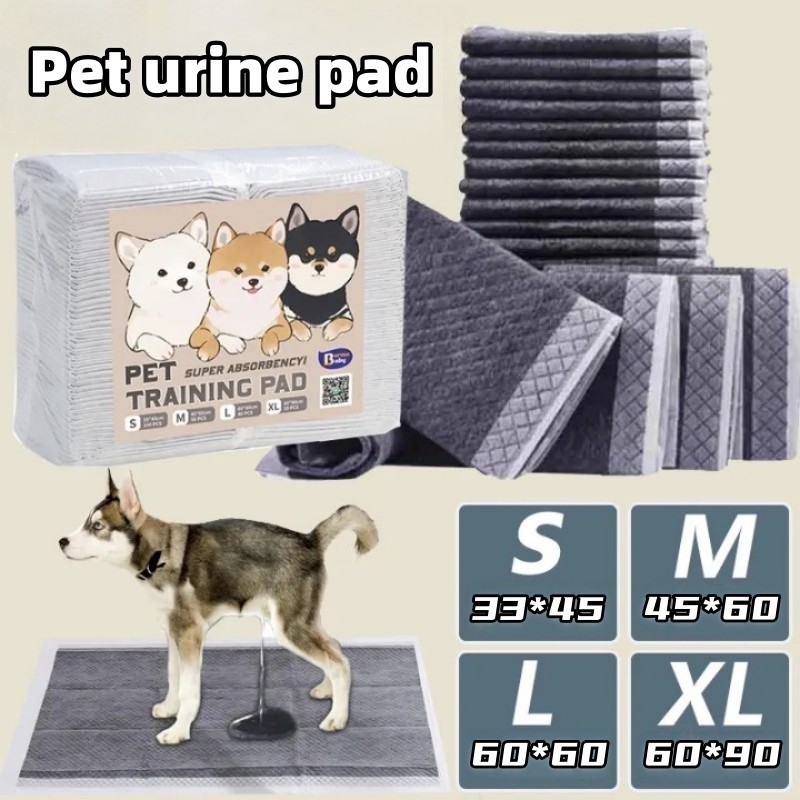 Dog Pee Pads Bamboo Charcoal Training Pads Super Absorbent Disposable ...