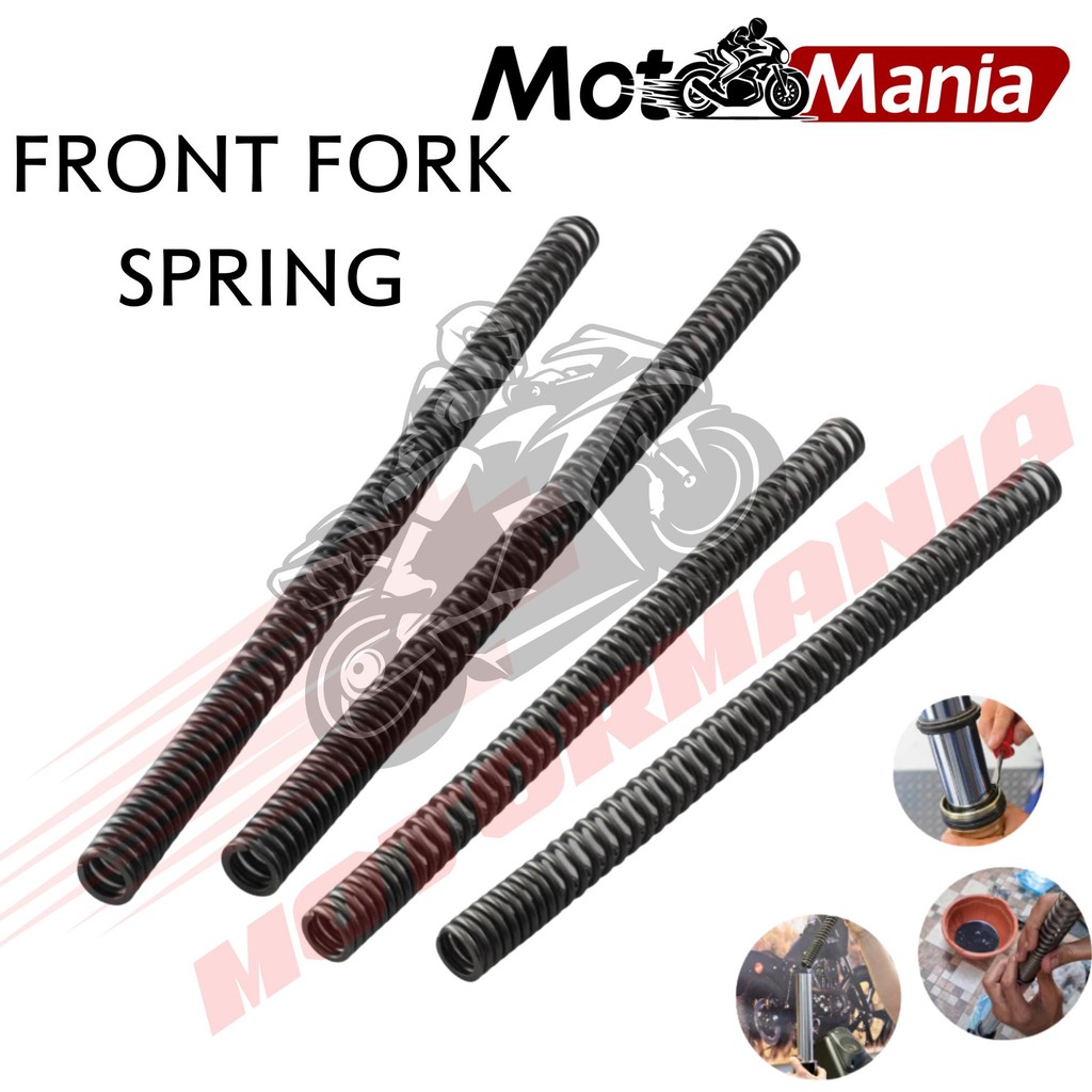 MOTOMANIA MOTORCYCLE FRONT FORK SPRING FOR BEAT C100 RUSI SMASH TMX125 ...