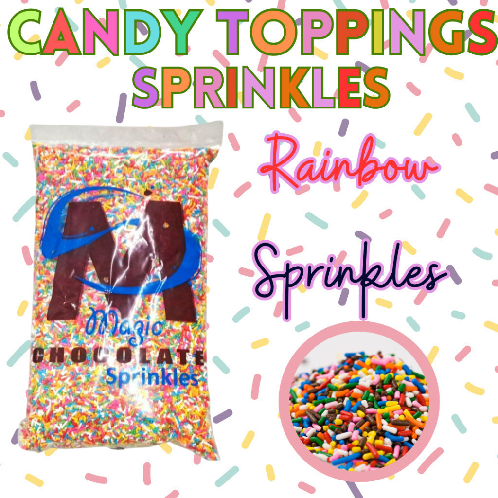 Rainbow Candy Sprinkles 25G 50G 100G PLAY MKTG | Shopee Philippines