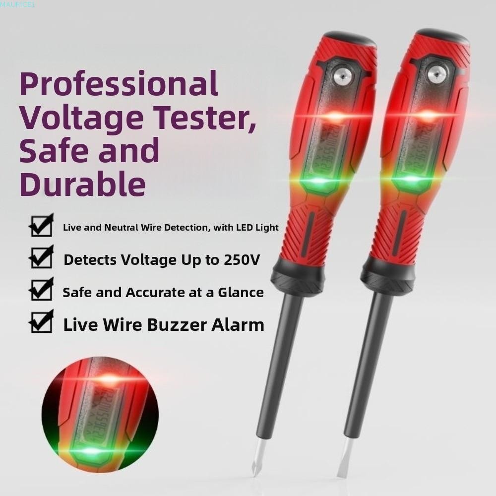 MAURICE1 Non-Contact Screwdriver, 12-220V LCD Display Screen Voltage ...