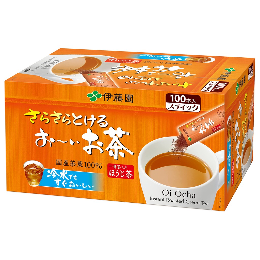 Direct From Japan Itoen Oi Ocha Sarasara Hojicha Stick 08g x 100 ...