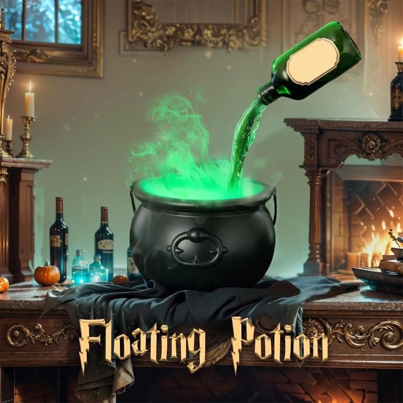 TRTOP Halloween Black Witch Bowl Magic Float Bottle And Diffuser Horror ...