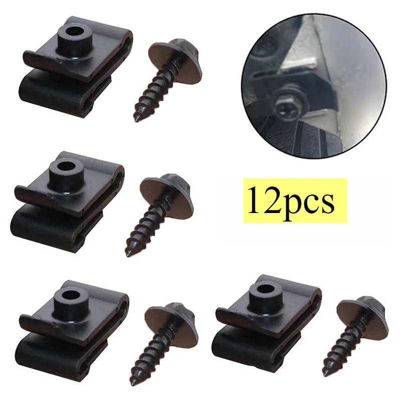12pcs Car Fender Bolts Toyota Car Bumper Clips Bumper Clips Toyota ...