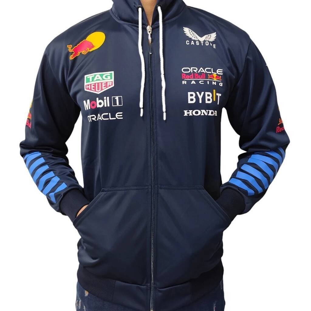 Red Bull Zipper Hoodie Red Bull F1 racing men and women's style fashion ...