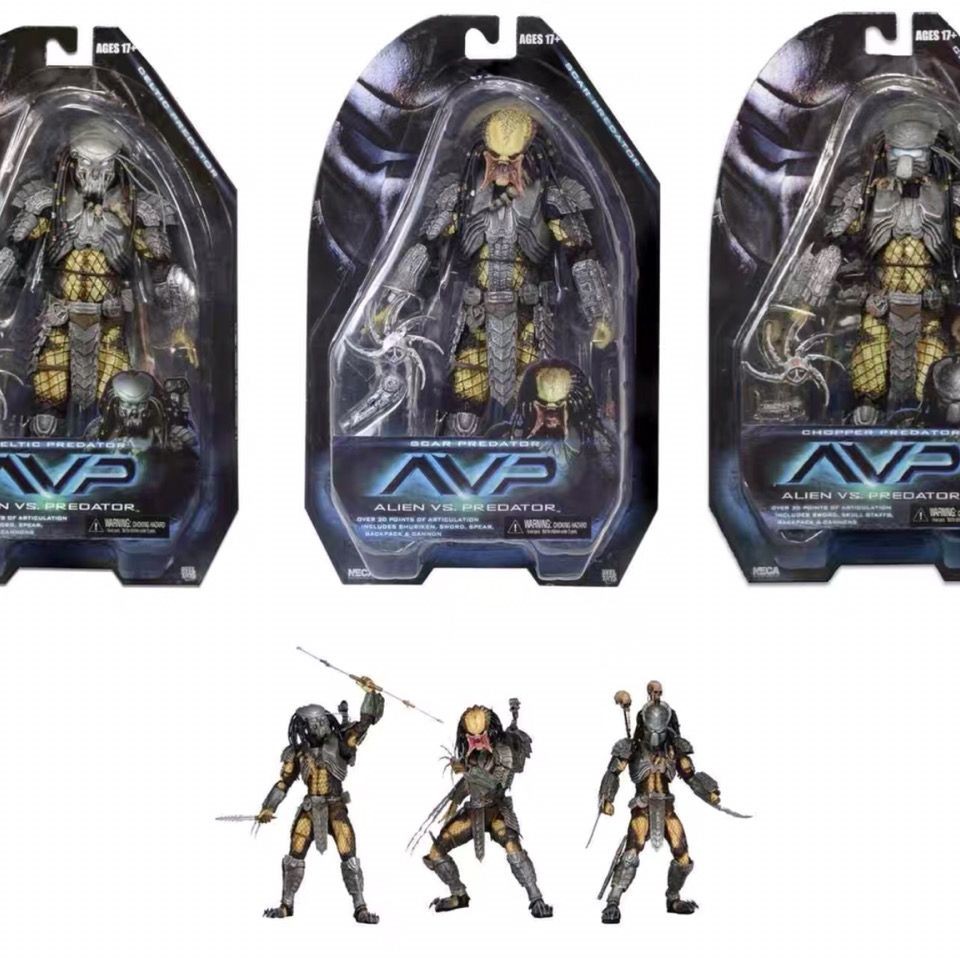 NECA Predator AVP Jagged 14th Wave/14th Generation Cat Face Celtic Scar ...