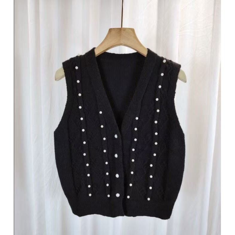 New Autumn Winter Korean Knitted Vest for Women Fashionable V-neck ...