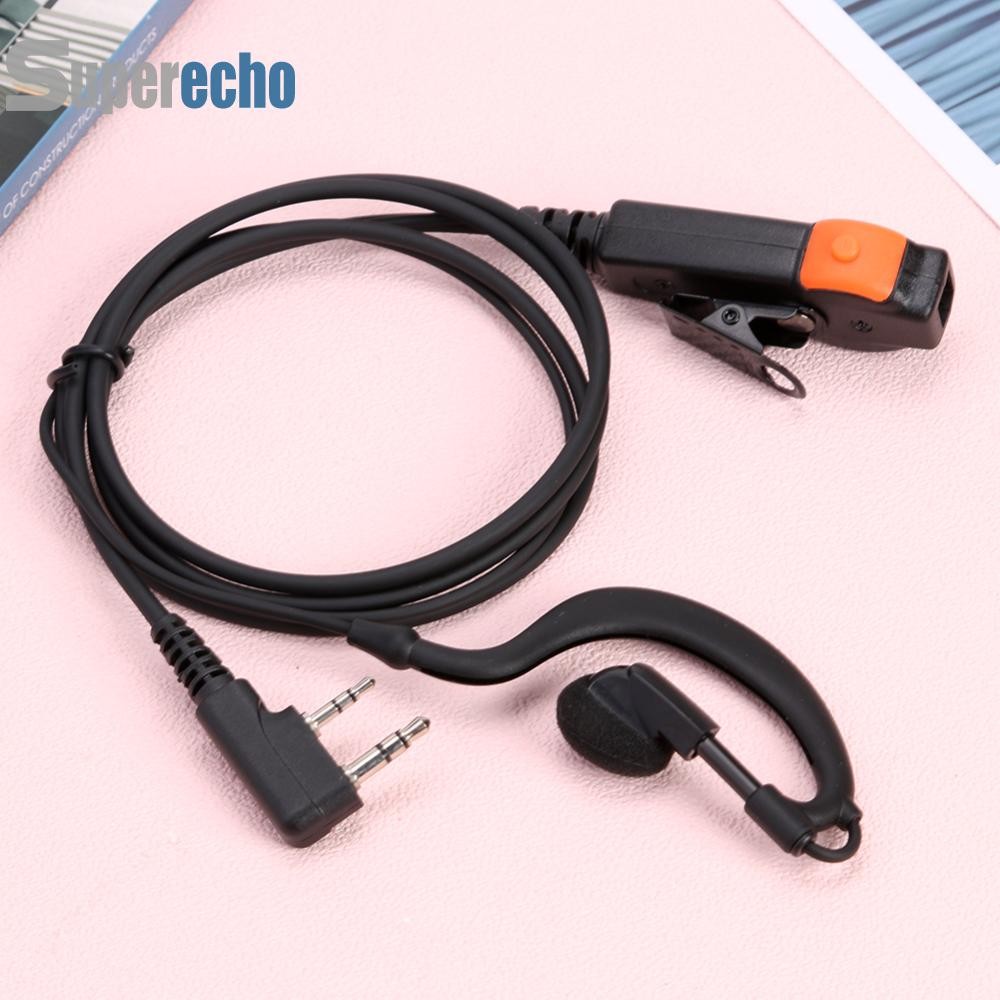 [Ready Stock] 2 Pin Walkie Talkie Headset Earphones K-Plug PU Wired ...