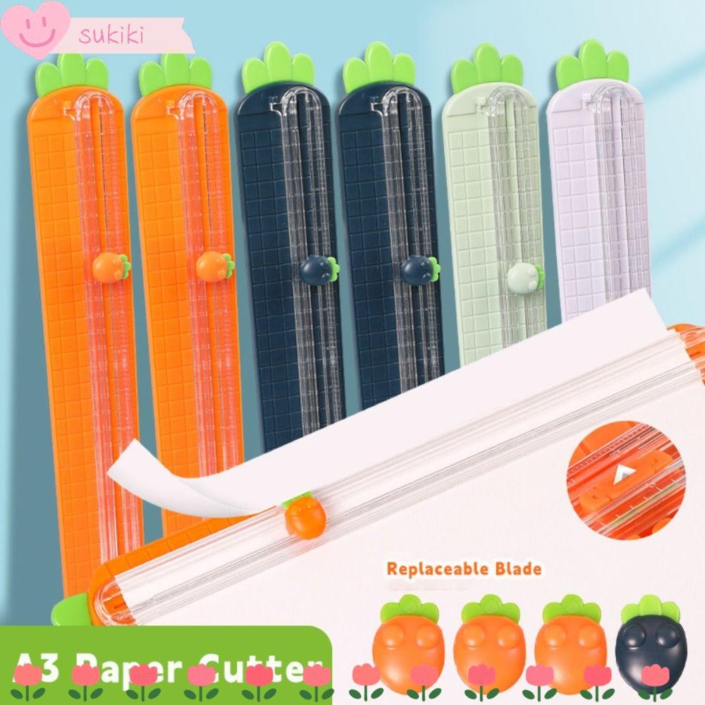 SUKIKI A3 Paper Cutter, A3 Replaceable Blade Paper Trimmer, Mini ...
