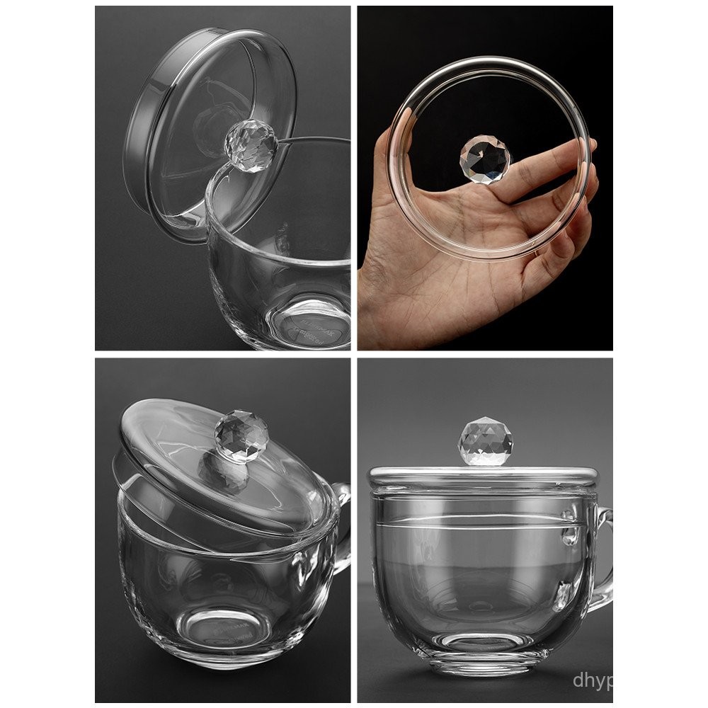 Water Cup Lid Cover Cup Lid Transparent Glass Cup Glass Cup Set Cup ...