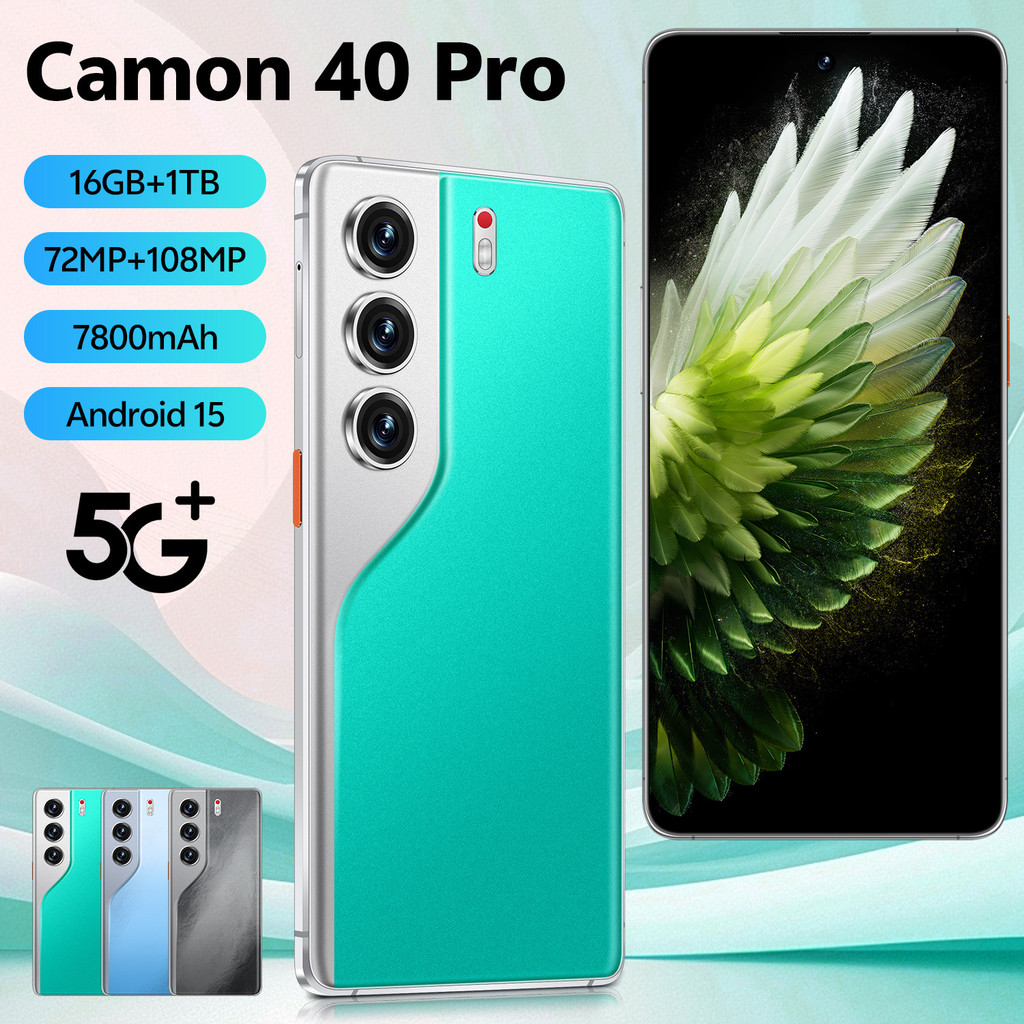 Camon 40 Pro Hot Curved Surface 7.3 Inch 16+1T Smartphone | Shopee ...