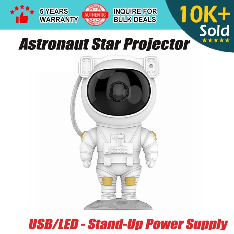 Astronaut Star Projector Night Lamp USB Starry Sky Projector Galaxy ...
