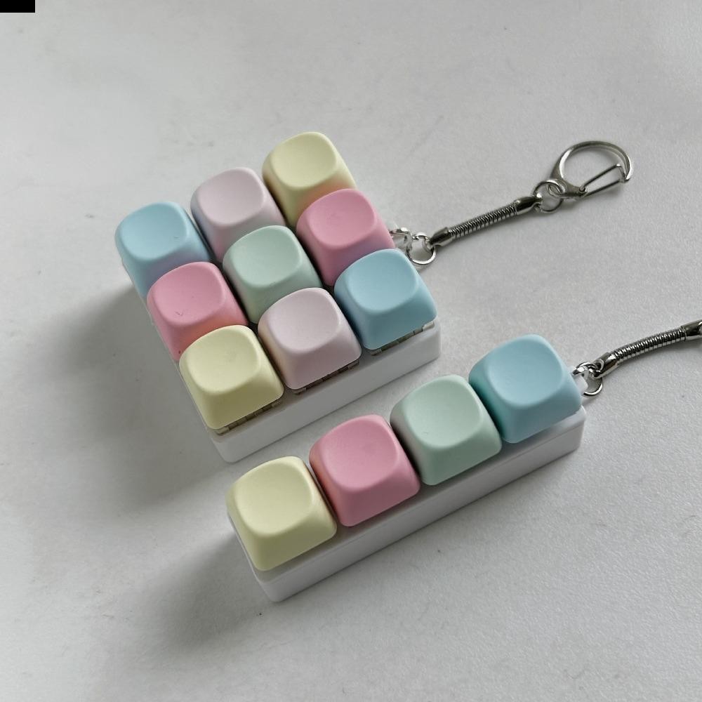 PULSEE Finger Keyboard, Keycap Stress Relief Fidget Keychain, Key ...