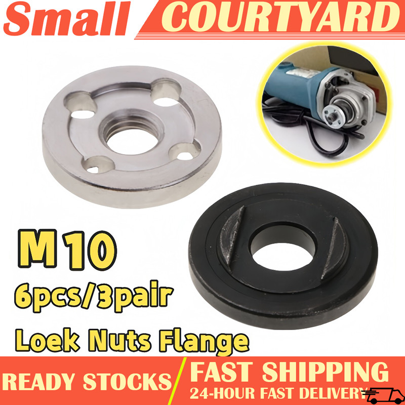 15pair Angle Grinder Flange Lock Nuts/Inner Outer Round Metal Pressure ...