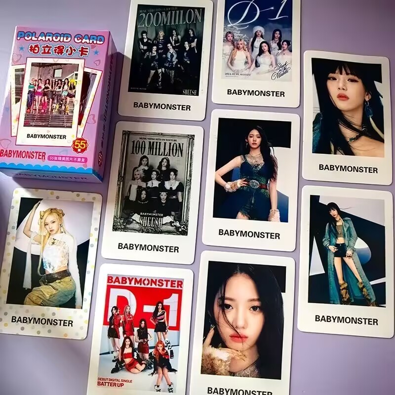 55pcs BM April Full Lomo Cards 1st Anniversary HELLO MONSTIEZ MONSTERS ...