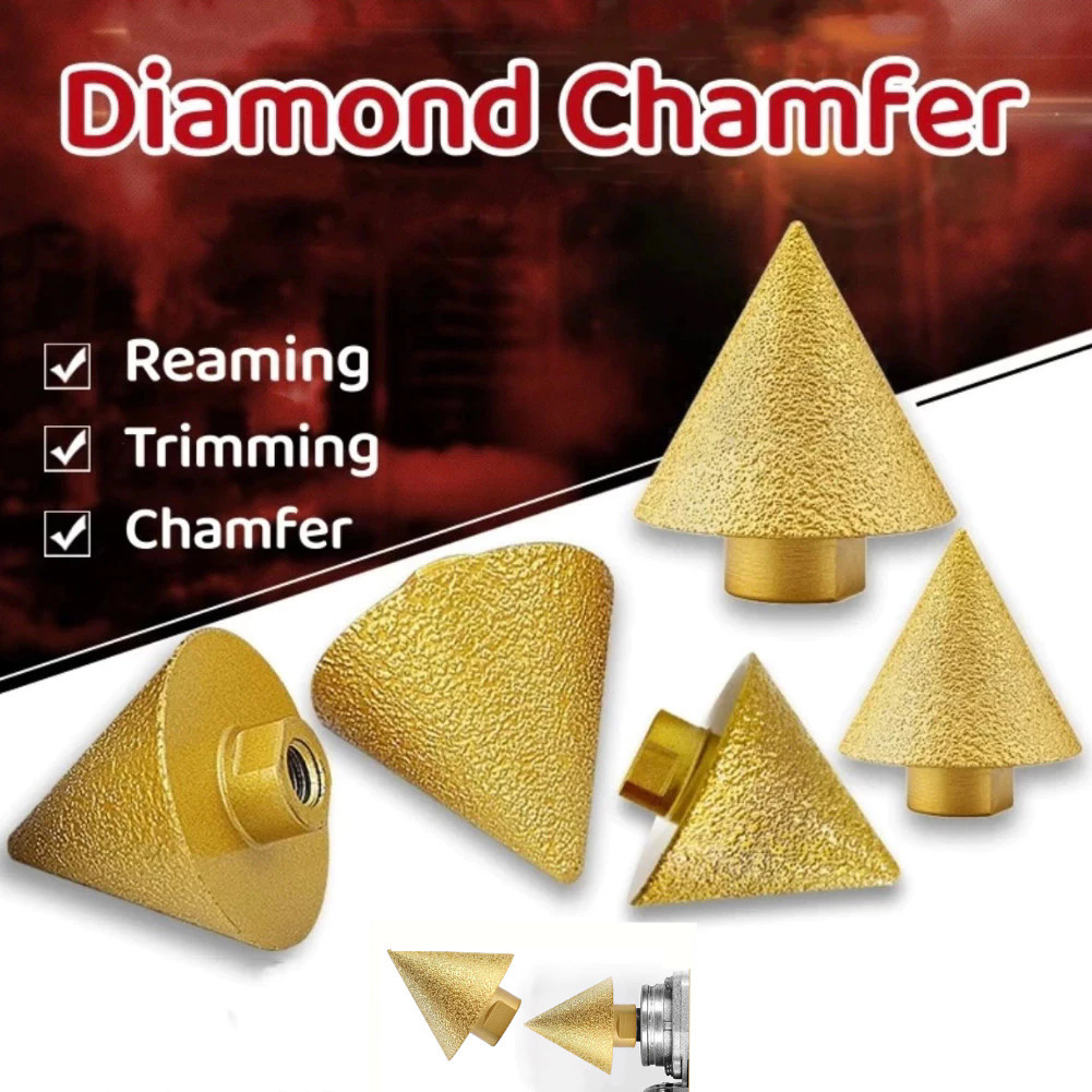 M10 Diamond Chamfer Countersink Bits 38-50mm Mill Tile Cutter Angle ...